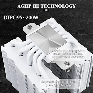 Thermalright Silver Soul 110 White CPU Cooler Dual Towers, 5 Heat Pipes, 110MM Hight, TL-B9W PWM Fan, Aluminium Heatsink Cover, AGHP Technology, for AMD AM4 AM5/Intel 1700/1150/1151/1200/2011