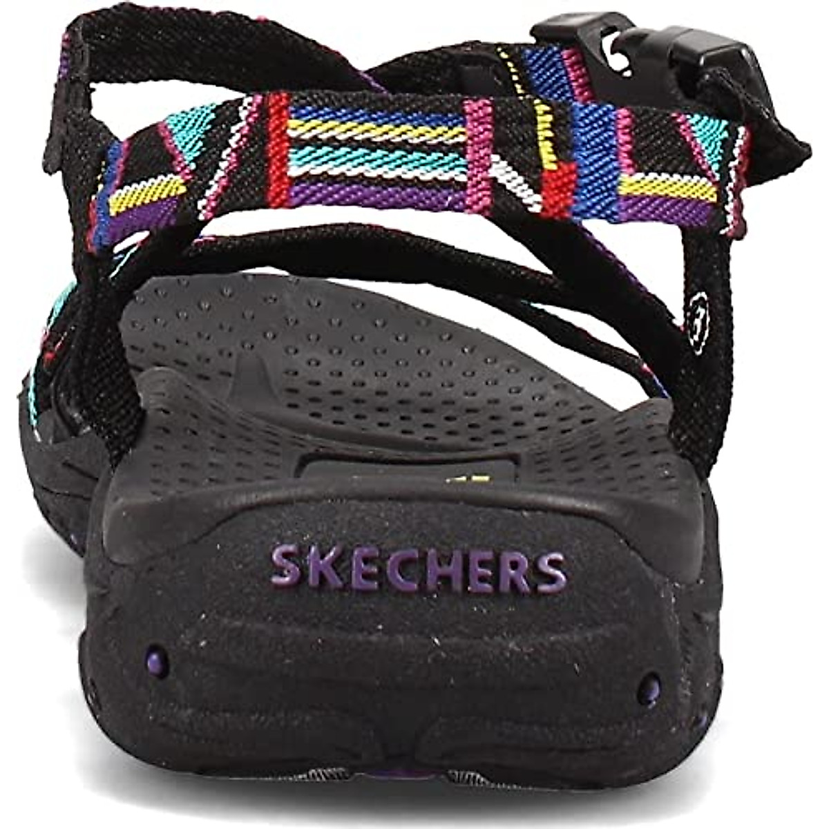 Skechers Women's Reggae-Native VIBEZ Sport Sandal, Black Multi, 6