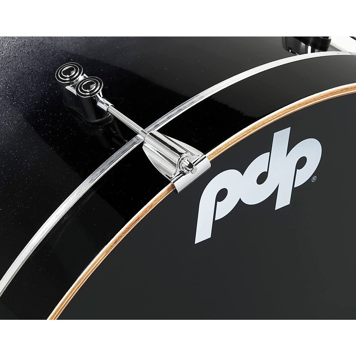 PDP By DW 7-Piece Concept Maple Shell Pack with Chrome Hardware Silver to Black Fade