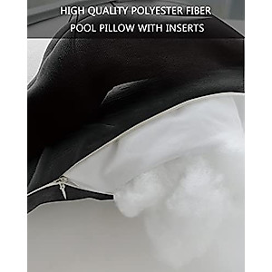 Pack of 2 Outdoor Pillow Covers Chaise Lounge Chair Lumbar Pillow, The Shadow of Sexy Lady with High Heels Waterproof Throw Pillow Covers with Elastic Strap,Soft Cushion Cases for Patio Garden,11"x16"