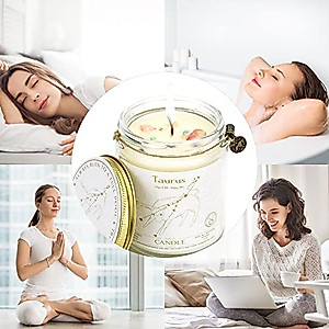 YTENTE Candle, Soy Wax, Scented, Zodiac - Taurus, Birthday Gift for Women