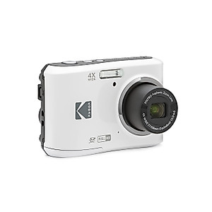 Kodak PIXPRO FZ45 Digital Camera + Black Point & Shoot Camera Case + Transcend 64GB SD Memory Card + Tri-fold Memory Card Wallet + Hi-Speed SD USB Card Reader + More! (White)