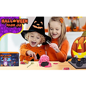 Uiseba Halloween Toys for Kids, Built-in 12 Bottle Witch Magic Cube Jar, Halloween Favors for Toddlers, Halloween Party Favors for Boys and Girls, Gift Bag Filler，Halloween Decorations