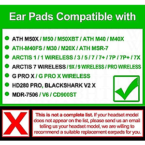Arctis Pro Cooling Gel Earpads - Compatible with Arctis Pro Wireless, Arctis 7, Arctis5, Arctis3, Arctis1, Arctis 9X Headset, Arctis Series Hybrid Fabric Cooling Gel Replacement Cushion (Cooling Mesh)
