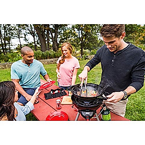 Coleman 24-Piece Enamel Dinnerware Set, Red