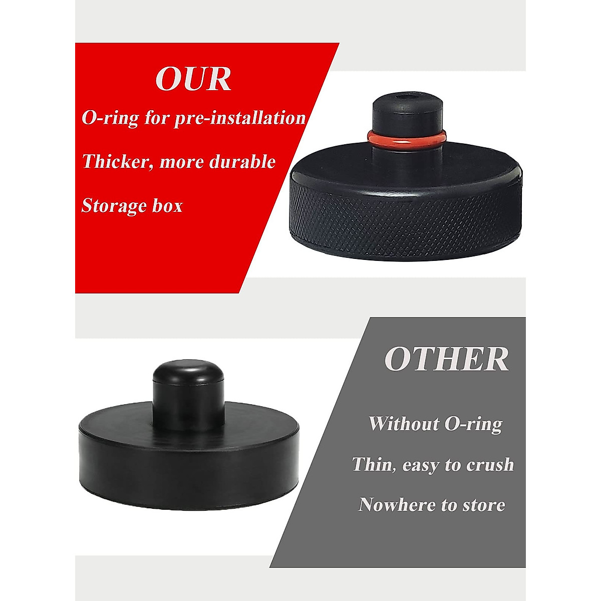 SYOAUTO Jack Pad for Tesla Model 3/Y/S/X Tesla Pucks Rubber Lifting Jack Pad 4 Packs Tesla Model Y Accessories 2024 2023 2022 2021