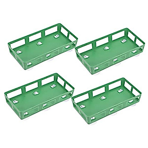 Garneck 4pcs Six-Claw Suction Cup for Wedding Car Fresh Flower Cage Flower DIY Stand Flower Cage Frame Wedding Floral Holder Wedding Flower Tray Plastic Florist Supplies Rectangle