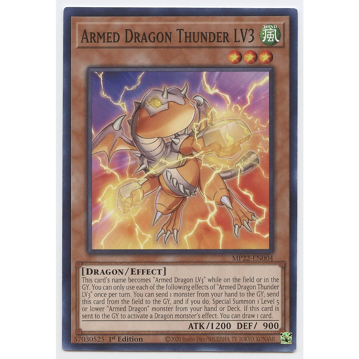 YU-GI-OH! Armed Dragon Thunder LV3 - MP22-EN004 - Common - 1st Edition