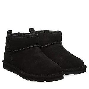 BEARPAW Women's Shorty Black Size 9 | Women's Ankle Boot | Women's Slip On Boot | Comfortable Winter Boot