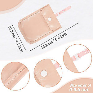 2 Pieces Travel Bra Wallet for Women Hidden Bra Wallet Pickpocket Proof Under Clothes Money Belt Pouch Secret Travel Wallet for Passport Money Valuables (White, Pink, 4 x 5.4 Inch)