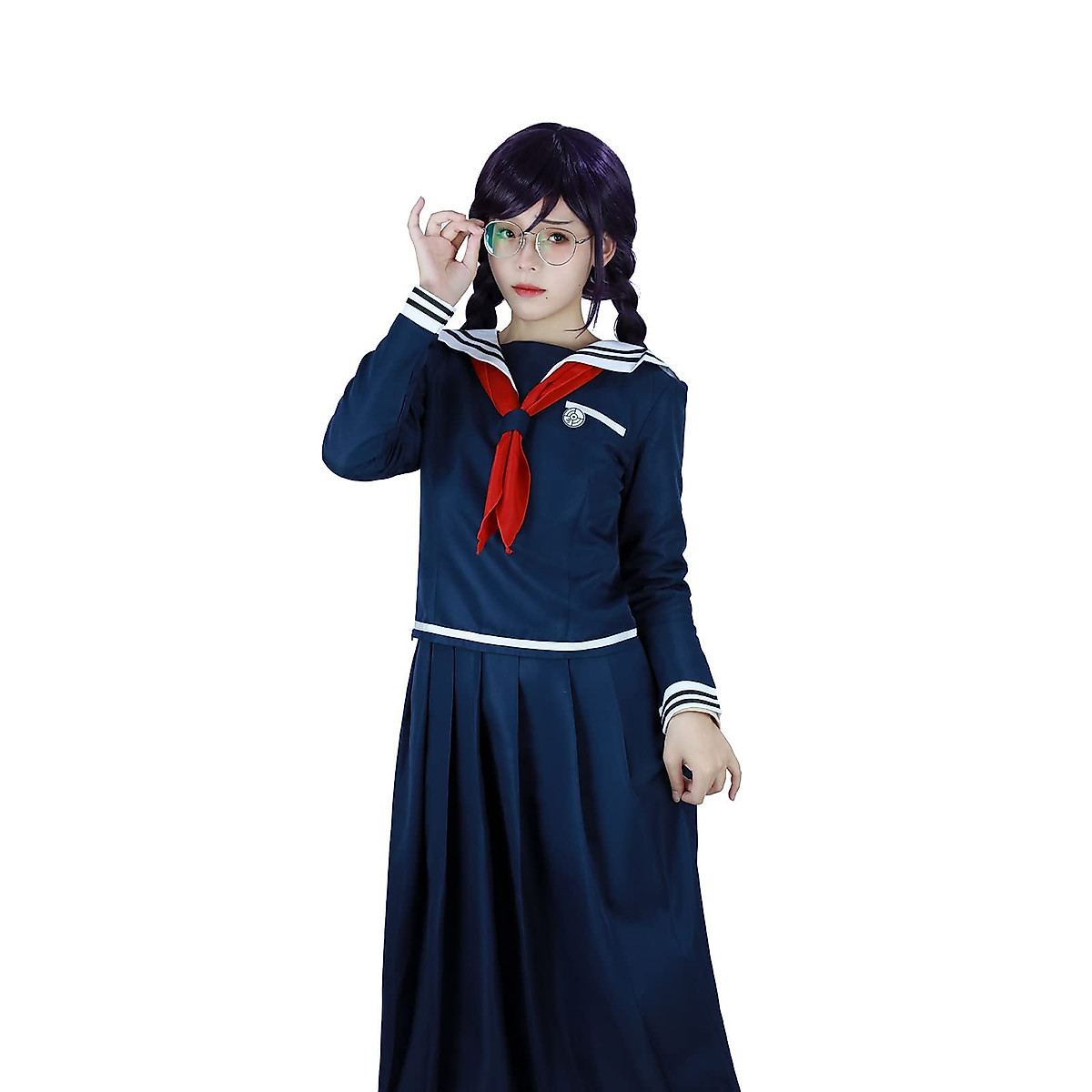 CR ROLECOS Toko Fukawa Cosplay Outfit Japanese Sailor School Uniform Cosplay Costume S