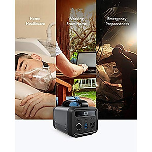 Anker Portable Power Station, 213Wh/57600 mAh PowerHouse 200 with 110 AC Outlet/30W USB-C Power Delivery for Camping, Road Trips, Emergency, and More