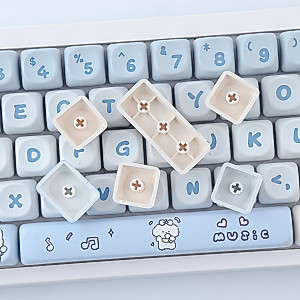 JOMKIZ 139 Keys PBT Keycaps,MOA Profile Keycaps Dye Sublimation Customized ANSI Layout Keycaps Set for Cherry MX Magnetic Switches Mechanical Keyboards