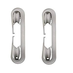 Dependable Industries Inc. Essentials Laundry Clothesline Kit 100ft Cotton Line, 2 Rustproof Pulleys, and 2 Spreaders White