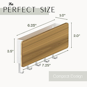 EZENTIAL Key Holder Wall Mount, Self Adhesive Key Hooks, Mail Organizer and Key Rack for Wall, Small Key Hanger for Wall Decorative, Stick on Key Rack, Adhesive Entryway Key Holder