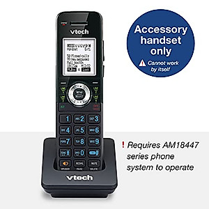 VTech Accessory Handset for VTech AM18447 Small Business System, Black