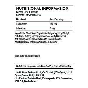 Thorne Glutathione-SR - Sustained-Release Glutathione for Antioxidant Support - 60 Capsules