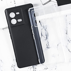 AQGG for Vivo IQOO 10 Pro [6.78"] Case, Soft Silicone Bumper Shell Transparent Flexible Rubber Phone Protective Cases TPU Cover for Vivo IQOO 10 Pro -Eyes