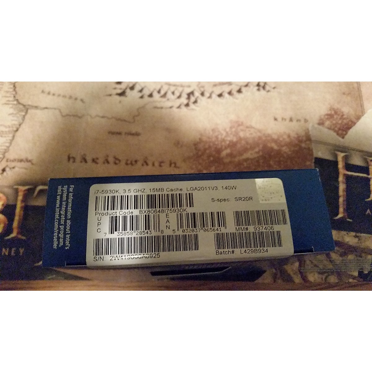 Intel Core i7-5930K Haswell-E 6-Core 3.5GHz LGA 2011-v3 140W Desktop Processor BX80648I75930K