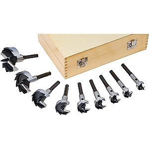 Grizzly Industrial H5982 - Forstner Bit 9 Pc. Set 1" to 3"