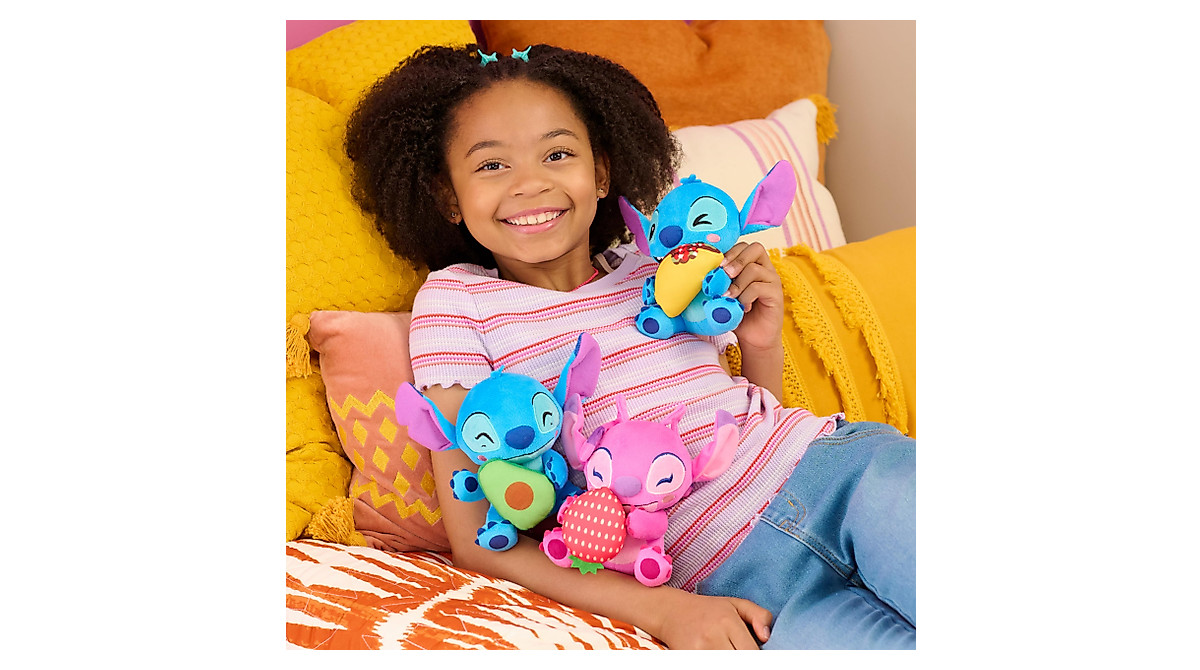 Disney Stitch 7-inch Plush Angel with Strawberry