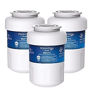 Waterdrop Plus MWF Refrigerator Water Filter NSF401&53&42 Replacement for GE® MWF, HDX FMG-1, MWFP, MWFA, PL-100, WFC1201, RWF0600A, PC75009, RWF1060, 197D6321P006, Kenmore 469991, 3 Filters