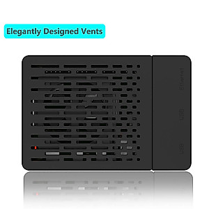 iUniker Raspberry Pi 4 Fan ABS Case with Cooling Fan, Heatsink, Simple Removable Top Cover for Pi 4 Model B/ 4B