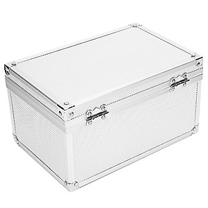 Deosdum Aluminum Tool Box, Portable Display Case Tool Case Aluminum Hard Case Equipment Tool Box Instrumentation Box 230x150x125mm