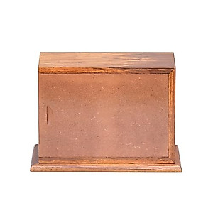SUPER QUALITY HANDICRAFTS INDIA Wood Cremation Urns For Pet Ashes | Wooden Photo Frame Urn Box For Cat and Dog Ashes | Keepsake Urns | Funeral Urns | Burial Urns | Decorative Urns