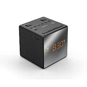Digital AM FM Portable Pocket Radio with Alarm Clock- Best Reception and Longest Lasting. AM FM Compact Radio Player Operated by 2 AAA Battery, Stereo Headphone Socket (Black), by Vondior