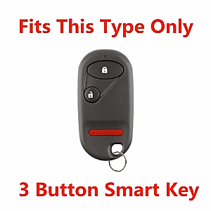 RPKEY Silicone Keyless Entry Remote Control Key Fob Cover Case Protector Replacement Fit for Honda Accord Element Civic Pilot 72147-S5A-A01 NHVWB1U523 NHVWB1U521 A269ZUA106 72147-S04-A01(Gules)