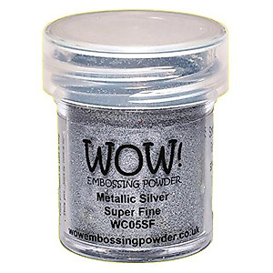 Wow! Embossing Powder Metallic Bundle: Gold, Silver, Platinum and Copper, 15ml (1) (1, Brown)