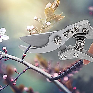 Garden Shears Hand Pruner Rust?Proof Ergonomic Handle for Indoor Plants Hydroponics Harvesting Bonsai Pruning Herbs Flowers zhengqiang
