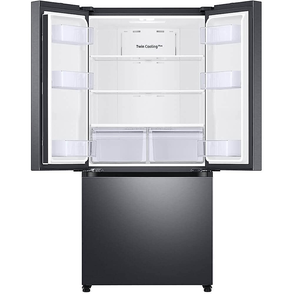 SAMSUNG RF18A5101SG 18 Cu. Ft. Smart Counter Depth French Door Refrigerator - Black Stainless