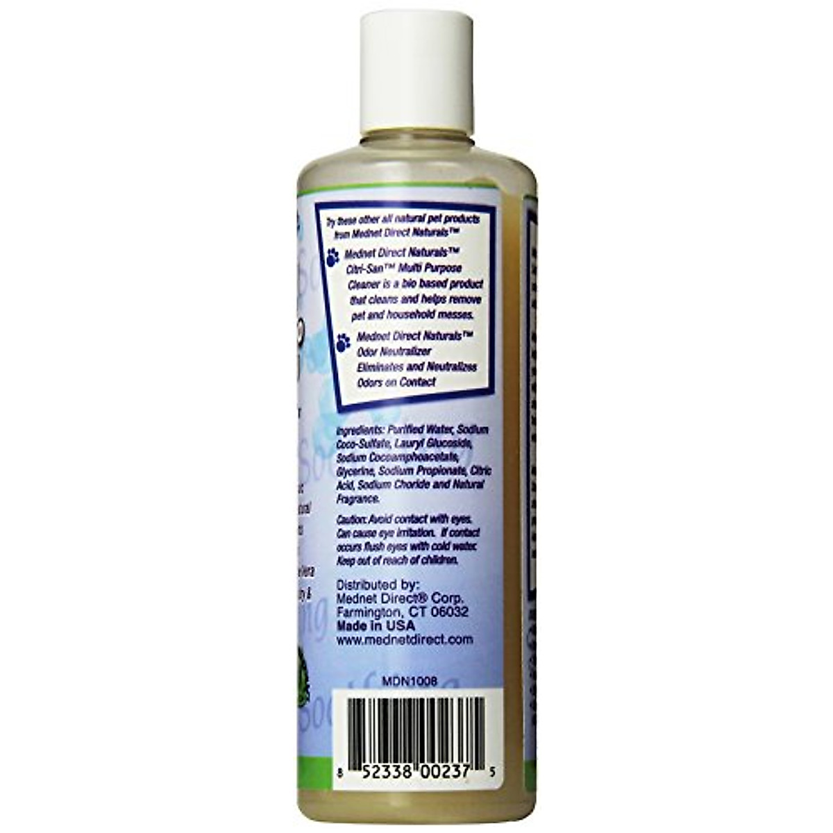 Mednet Direct Naturals MDN1008 Soothing Pet Shampoo with Oatmeal, 12-Ounce