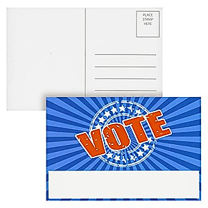 120 Pack Vote Postcards for Election Day, Patriotic Designs for Voting Campaign, 4x6