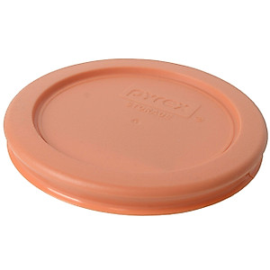 Pyrex (2 7202 Glass Bowls & (2) 7202-PC Bahama Sunset Orange Lids Made in the USA