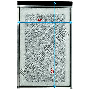 RAYAIR SUPPLY 14x24 MicroPower Guard Air Cleaner Replacement Filter Pads (3 Pack) White