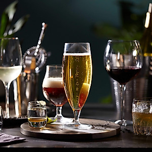 Libbey Signature Kentfield Estate All Purpose Wine Glasses Set of 4, Long Stem Wine Glasses for Red and White Wine, Perfect Wine Glass Gift Set