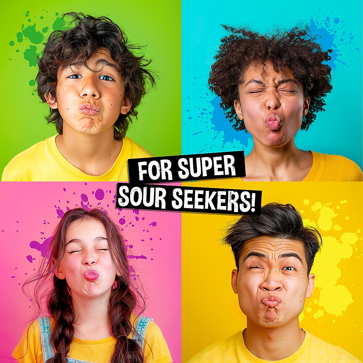 Warhead Extreme Sour Hard Candy, Assorted Flavor, Regular Mix (2 Pounds (Pack of 1))