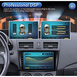 Car Stereo Radio for Mazda 3 2010 2011 2012 2013-9 Inch(1280 * 800) Touchscreen with Wireless Carplay&Android Auto GPS WiFi Bluetooth FM Backup Camera SWC (Fit for Bose System)