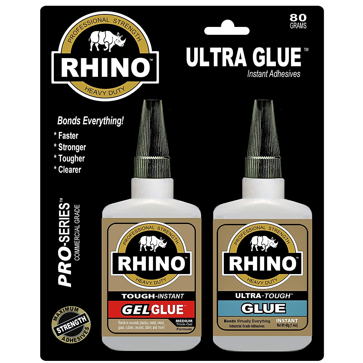Rhino Glue Gel, Heavy Duty 40 Gram Clear