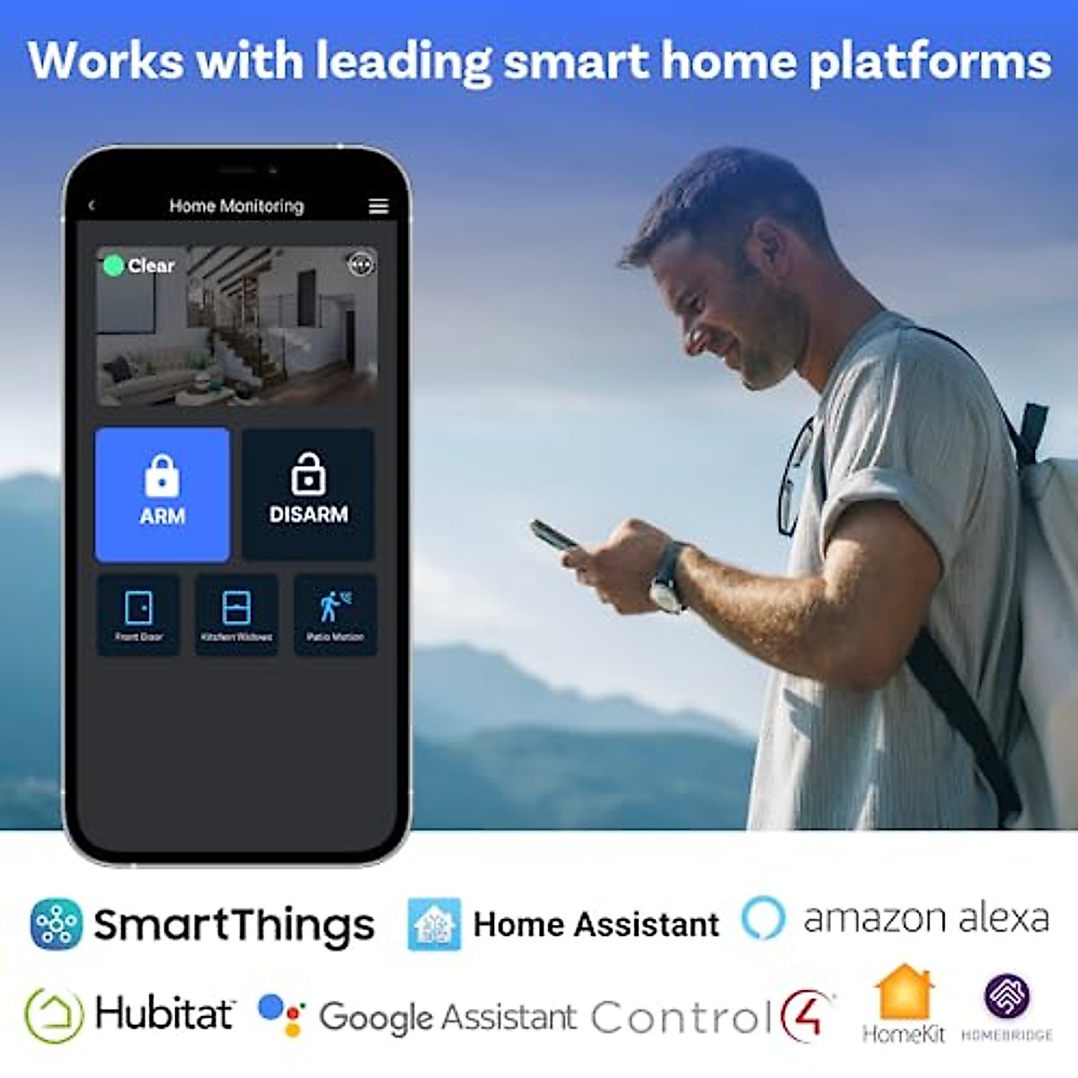6-Zone Wired Smart Alarm Panel - Konnected Alarm Panel - Make Wired Alarm System Smart - SmartThings, Alexa, Home Assistant - No Batteries or Monthly Fees - Wi-Fi Connection - Accessories Included
