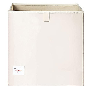 3 Sprouts Large 13 Inch Square Children's Foldable Fabric Storage Cube Organizer Box Soft Toy Bin 2 Piece Bundle with Blue Cat and Orange Fox Designs