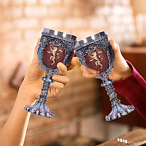 Medieval Dragon Goblet, Dragon Wine Goblet Chalice Cup Wine Glass Chalice Goblet Unique Stainless Steel Drinking Vessel for Cocktail Beer Birthday Gift Dragon Collector Themed Party Decoration Prop