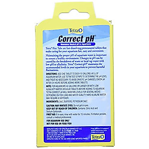 Tetra Correct pH Tablets 8 Count, For aquarium Water