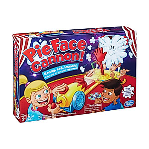 Hasbro Gaming Pie Face Cannon Game Whipped Cream Family Board Game Kids Ages 5 and Up