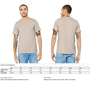 Bella+Canvas Unisex Jersey Short Sleeve Tee, Heather Navy, X-Large