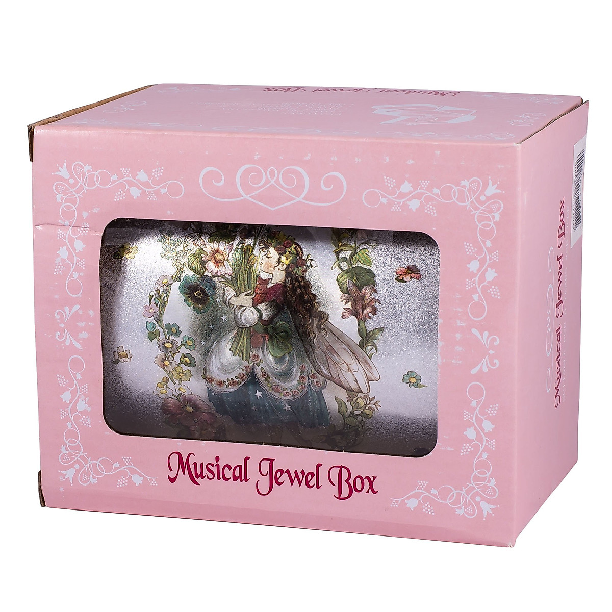 Children's Musical Jewelry Music Box Spinning Ballerina Flowers Plays Swan Lake