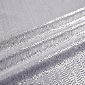 MaiMaiSuan 60’’ Wide Soft Shiny Stretch Metallic Luster Rib Knit Fabric for Dancing Dress Costume Wedding Dress DIY Clothing Fabric(3 Yard,White)